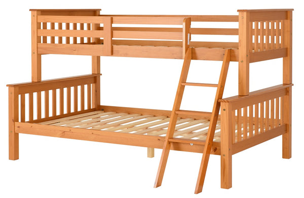 Buy Neptune Triple Sleeper Bunk Bed Antique Pine Online | Furnishop